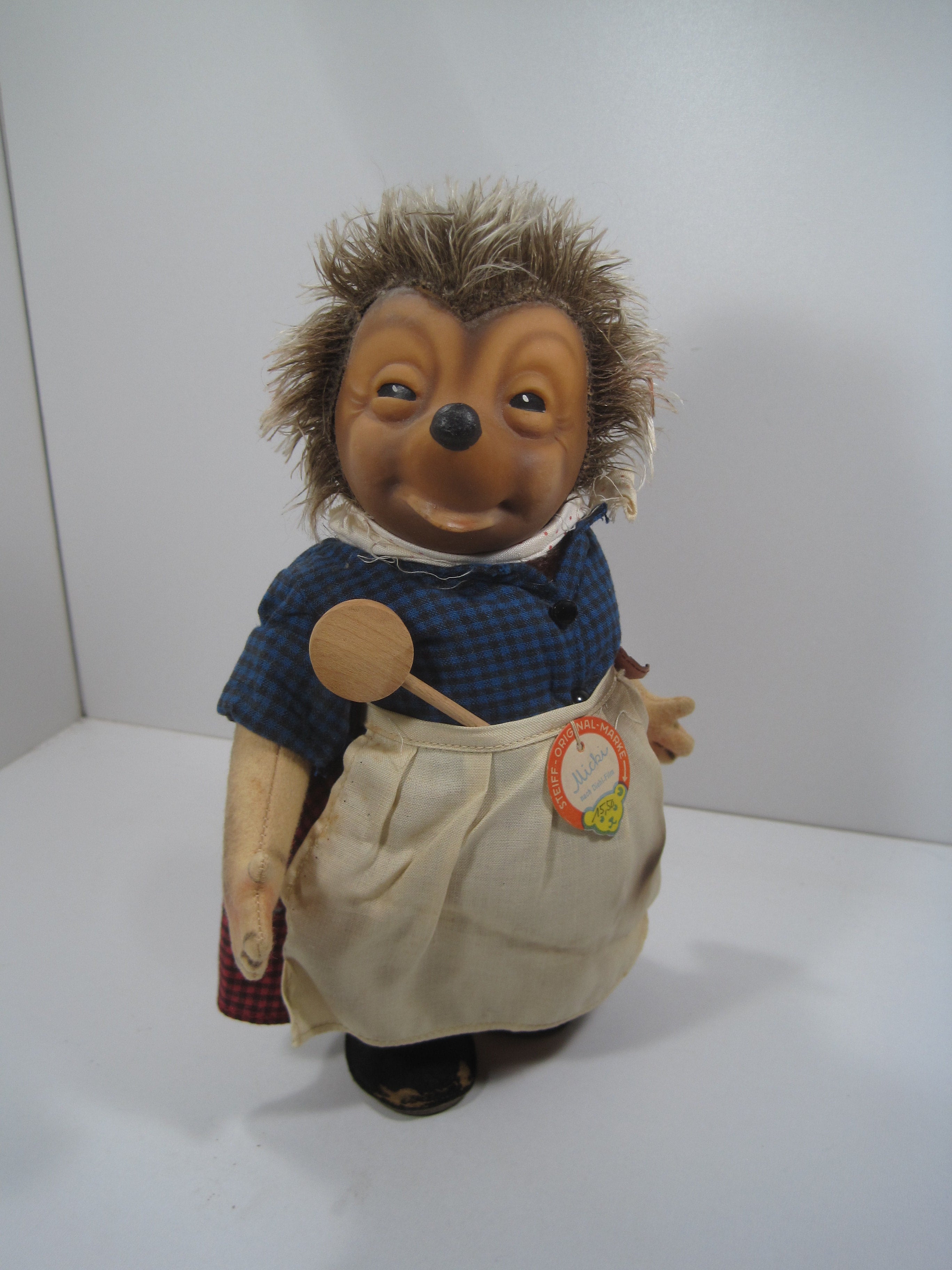 Steiff Medium Sized Micki Girl Hedgehog Doll With IDs and All Original ...