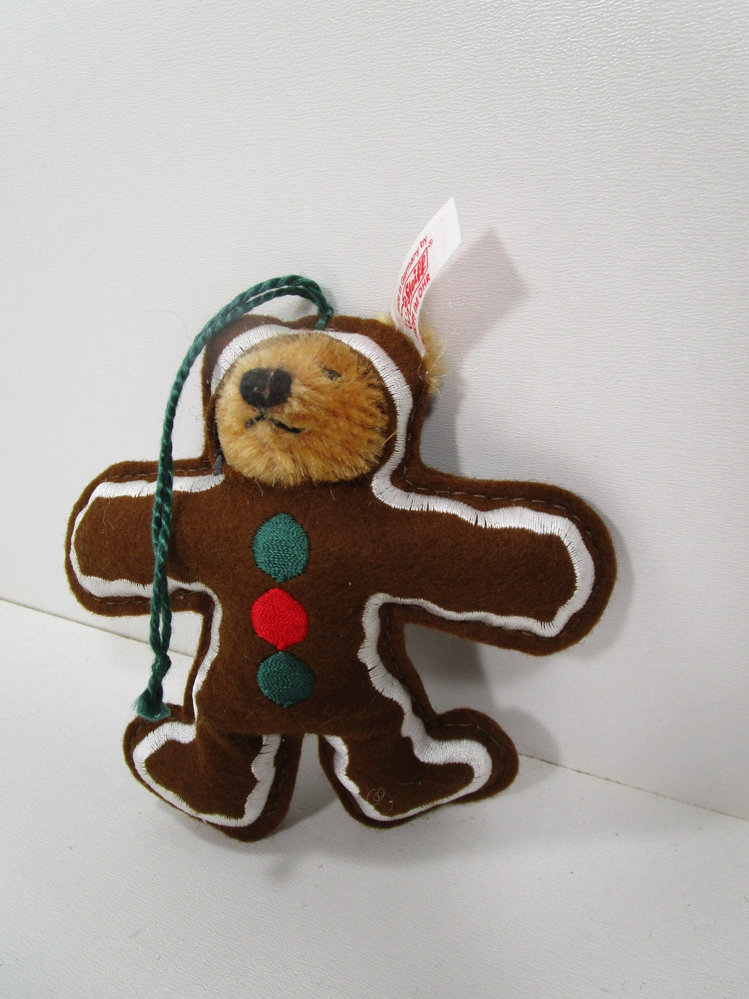 Steiff Gingerbread Man Teddy Bear Christmas Ornament With All IDs | My Site