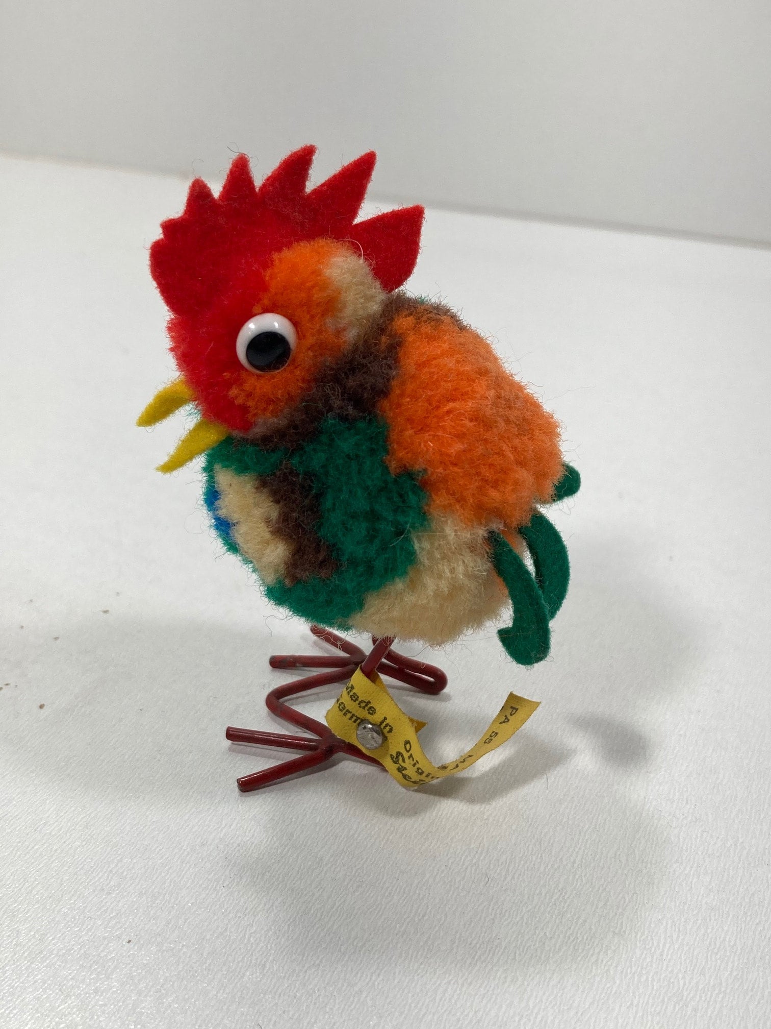 Steiff Woolen Miniature Rooster With All IDs | My Site