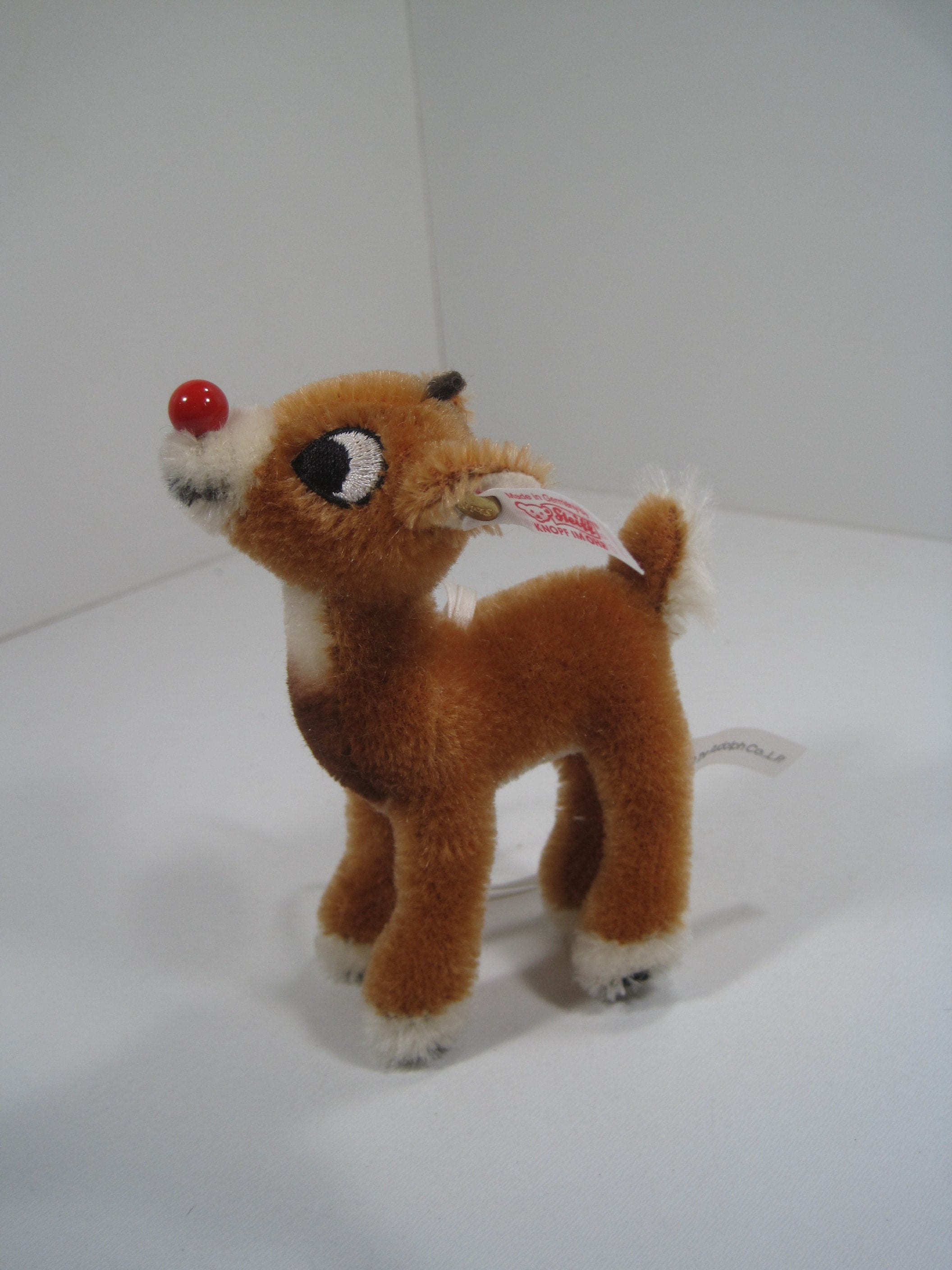 Steiff Mohair Rudolph the Red Nosed Reindeer Ornament With All IDs | My ...