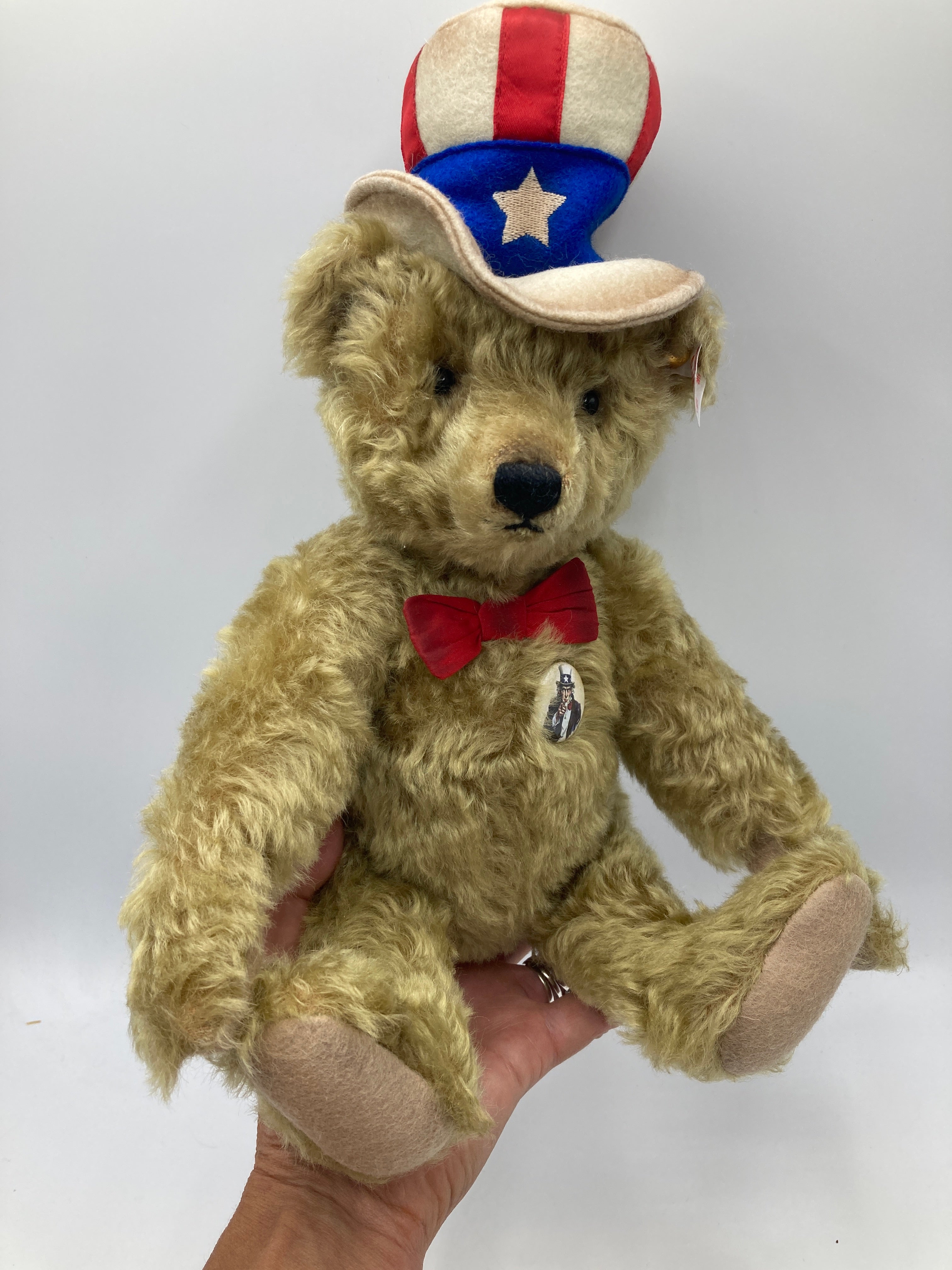 Steiff Uncle Sam Musical Teddy Bear With All IDs | My Site