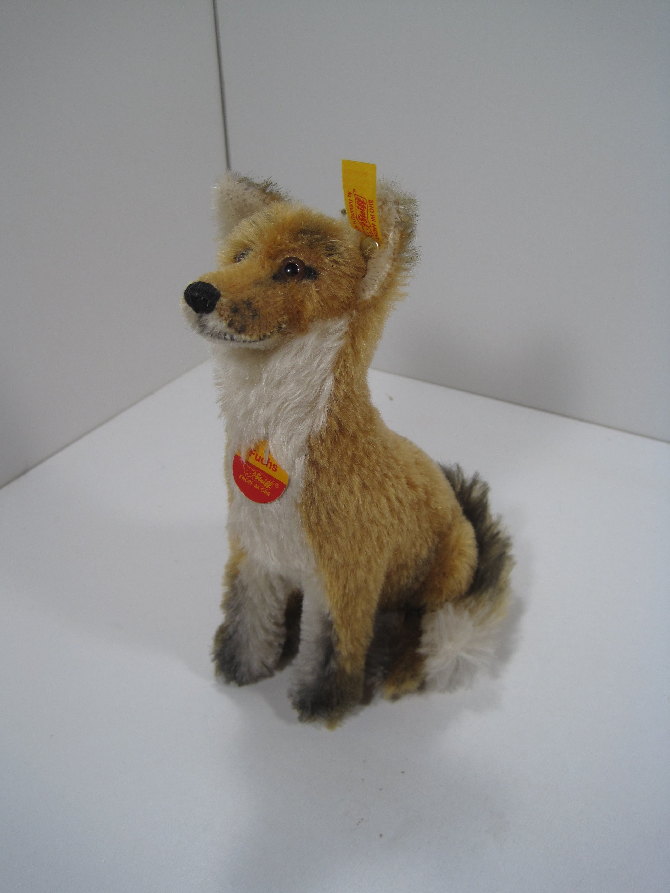 Steiff Mohair Sitting Fox With All IDs | My Site