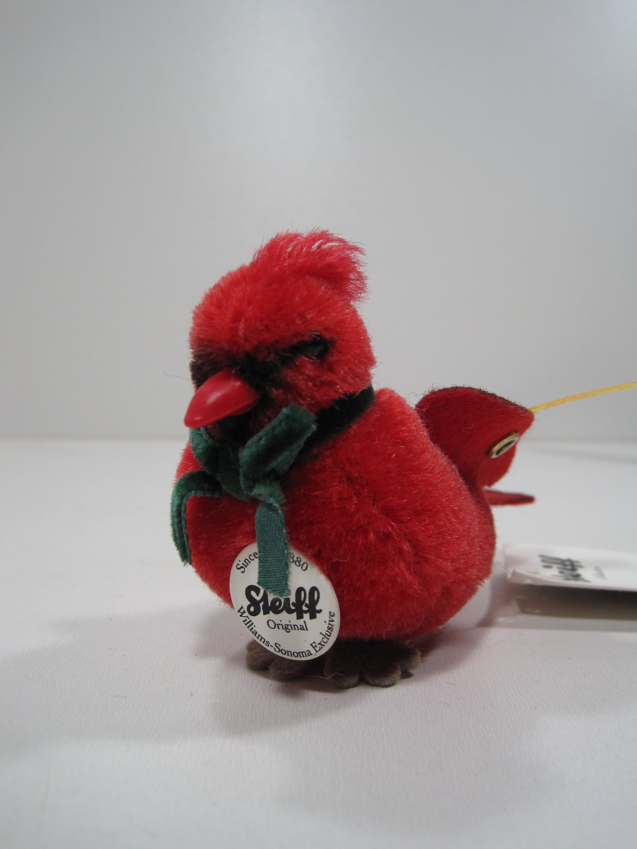 Steiff Mohair Cardinal Bird For Williams Sonoma With All IDs | My Site