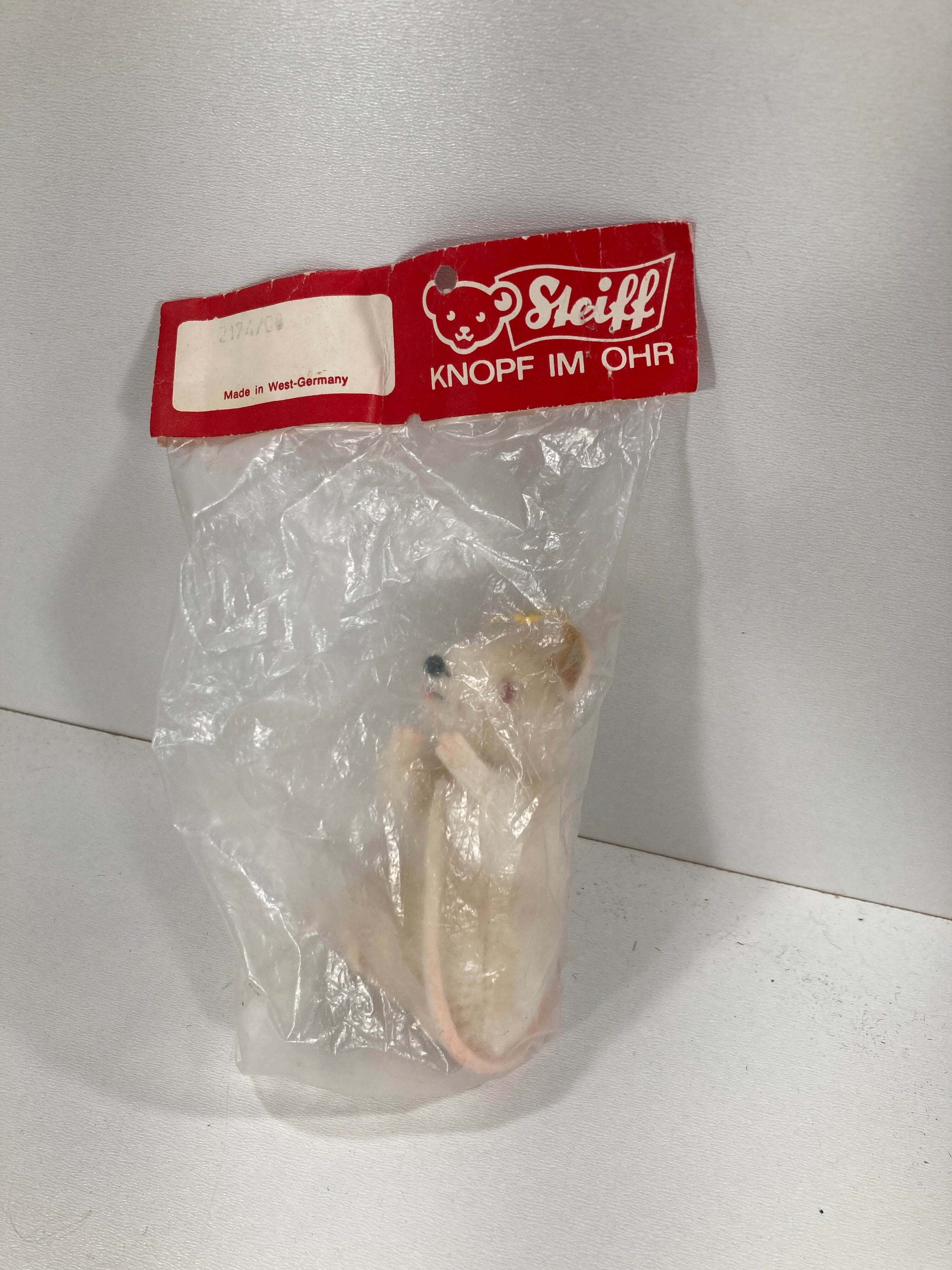 Steiff Albino Pieps Mouse With All IDs in Original Packaging | My Site