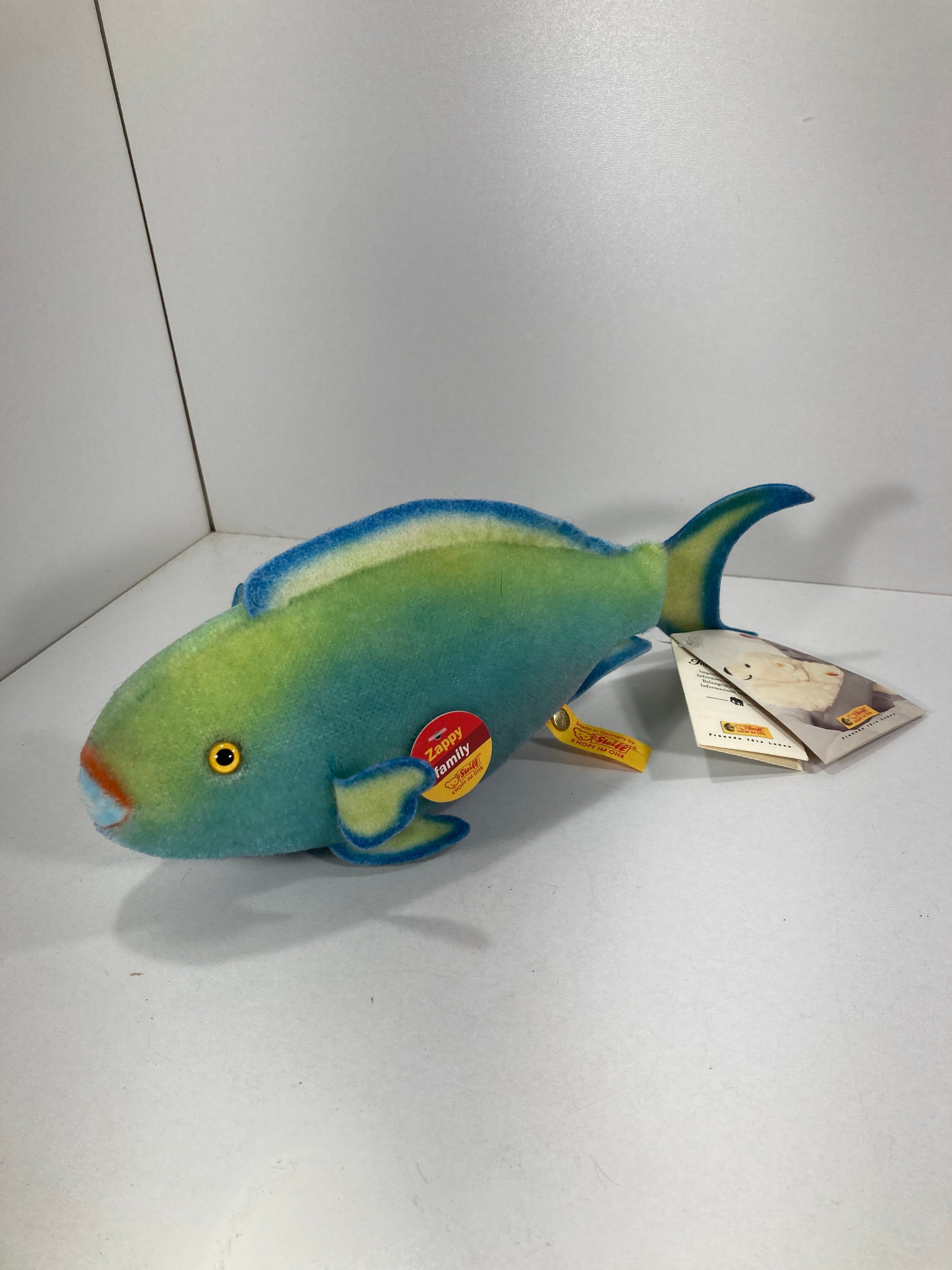 Steiff Mohair Zappy Fish With All IDs | My Site